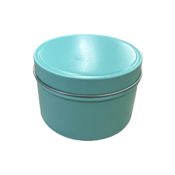 Travel Tins - 8oz - Blue - Seamless with Solid Lid — Candle Supply NZ