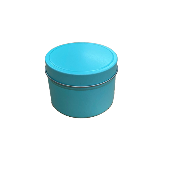 Travel Tins - 4oz - Blue - Seamless with Solid Lid — Candle Supply NZ